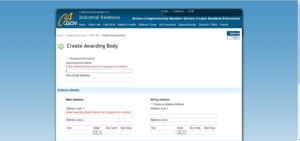 DIR Awarding Body Registration Instructions – Murow Development Consultants